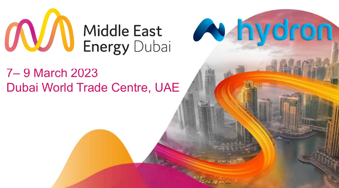 Hydron in Middle East Energy Show Dubai, May 7-9 – Hydron